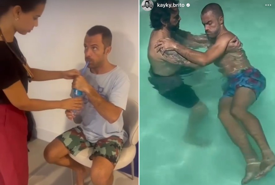 Kayky Brito mostra rotina de recuperação após atropelamento Luta diária