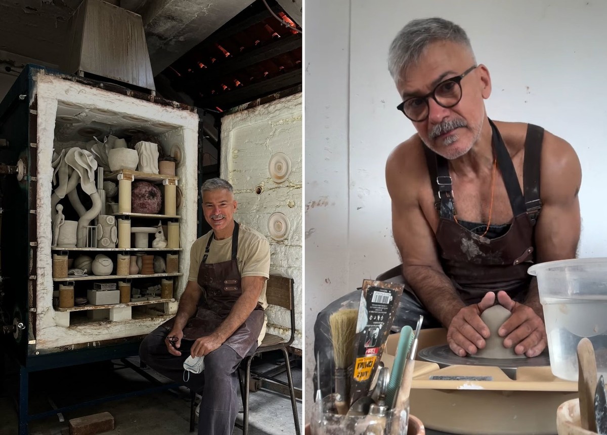 Longe da TV, Leonardo Vieira abre ateliê de cerâmica em Portugal