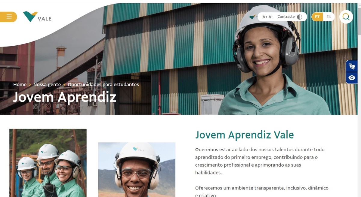 Mineradora abre 900 vagas para jovem aprendiz. Saiba como participar