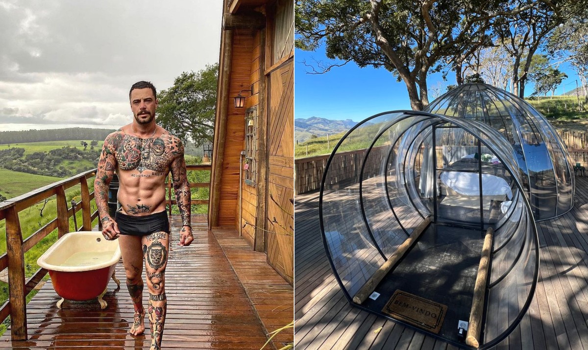 Felipe Titto investe em ramo de cabanas 'exóticas': 'bolha', topo de árvore e até subterrânea