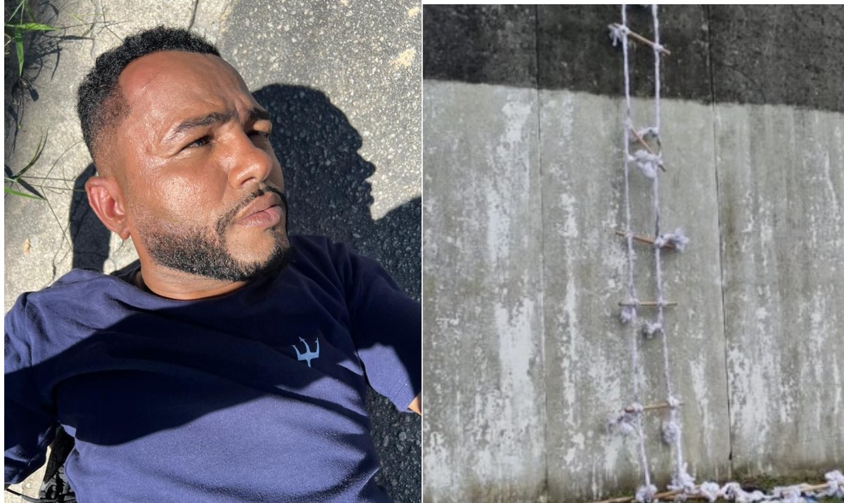 Criminoso que fugiu de Bangu 6 usando escada improvisada é preso no Rio