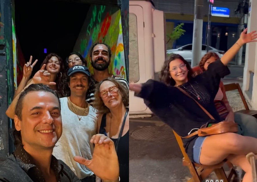 Chay Suede comemora aniversário da irmã no bar do amigo, o ex-vendedor ...