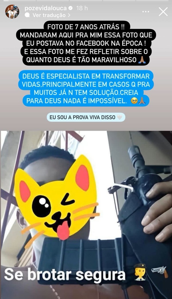 MC Poze relembra época em que se envolveu no crime e reflete sobre mudança