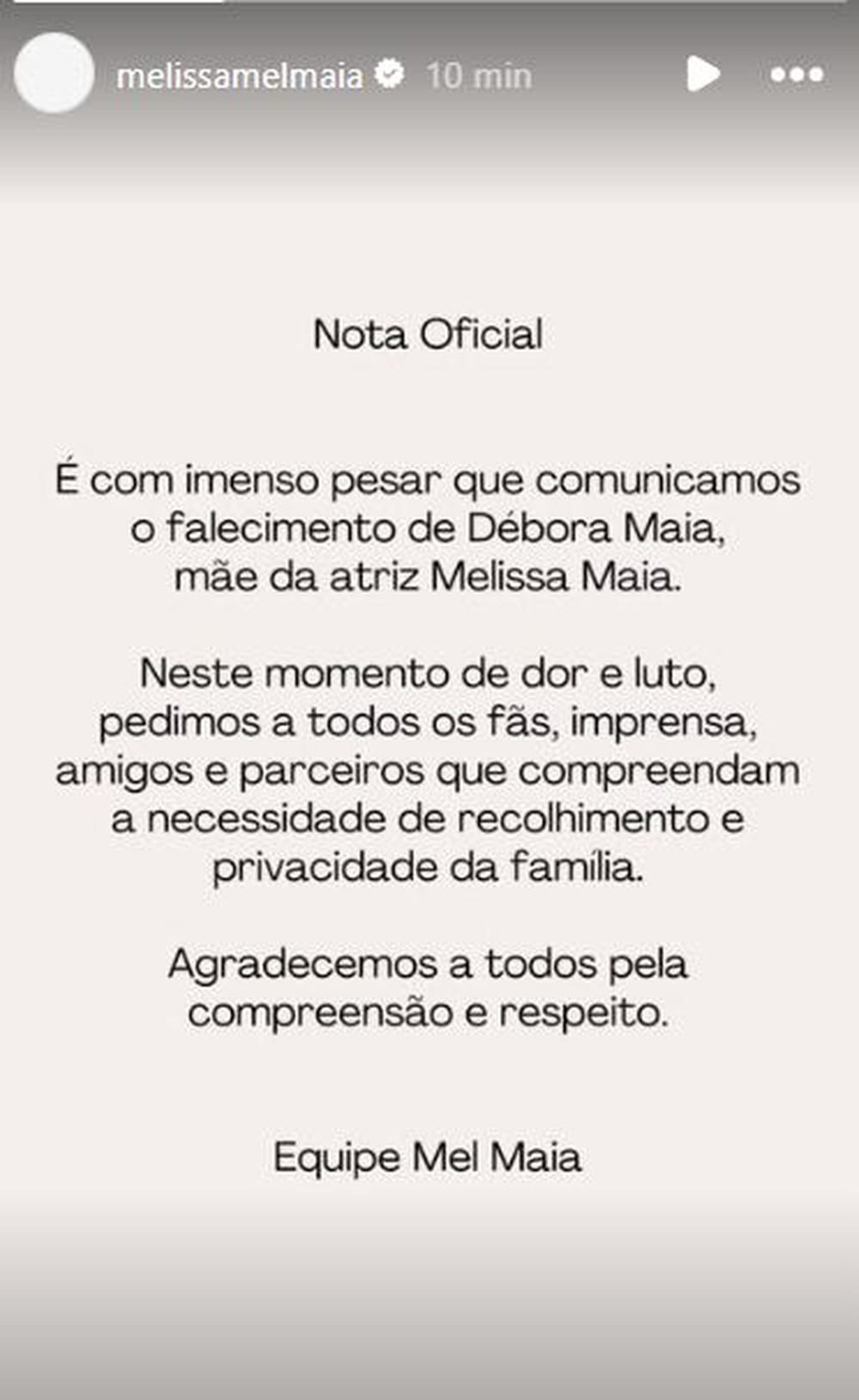 Dias antes de morrer, mãe de Mel Maia exaltou as filhas após ...