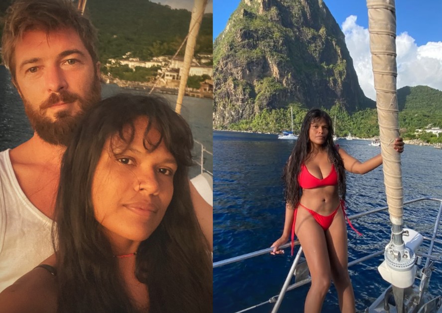 Ex-marido inglês de Gaby Amarantos curte viagem ao Caribe com nova namorada, modelo indígena: 'A ...