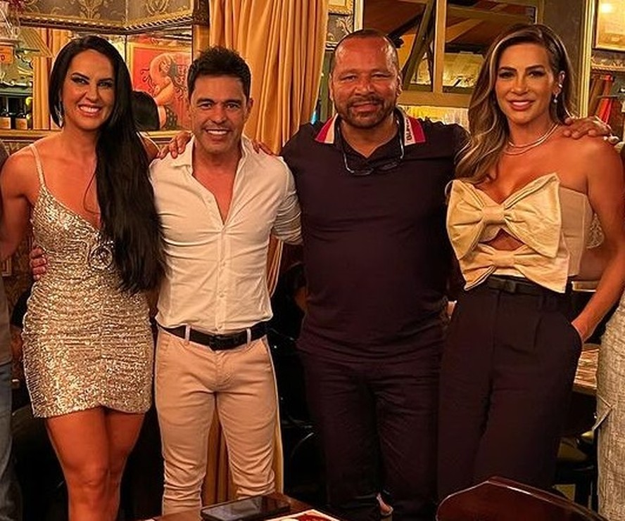 Pai de Neymar e namorada jantam com Zezé Di Camargo e Graciele Lacerda ...