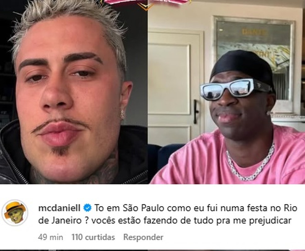 MC Daniel nega presença em festa de Vini Jr após término com Lorena ...