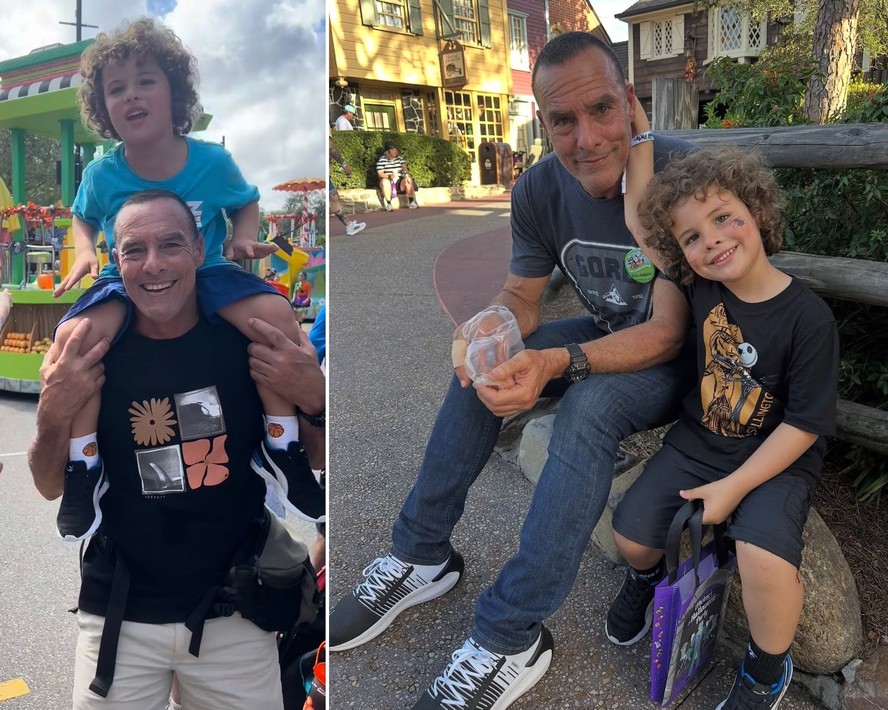 Paulo Zulu celebra viagem com filho de 4 anos à Disney após curar câncer