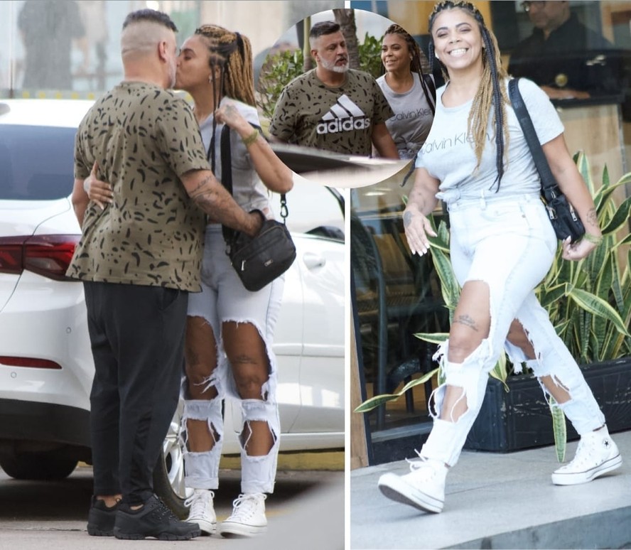 Viúva de Mr. Catra é flagrada aos beijos com novo marido no Rio