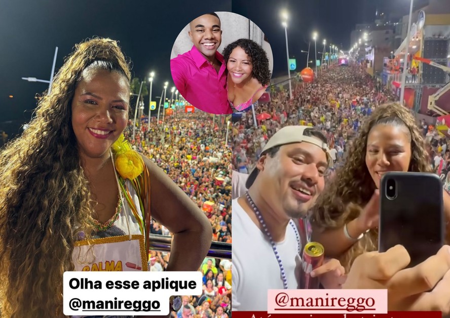 Mulher de Davi do 'BBB 24' vira celebridade durante trio elétrico em Salvador