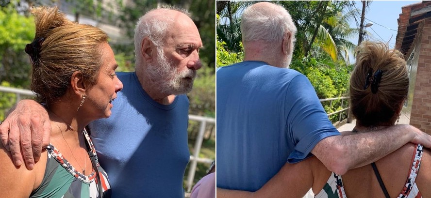Cissa Guimarães visita o ex-marido, o ator Paulo César Pereio, no ...