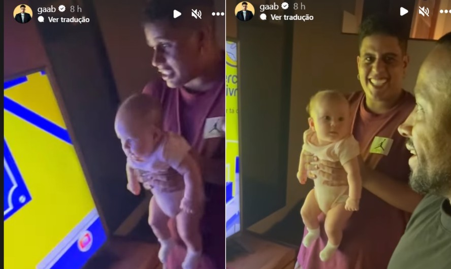 Filho de Rodriguinho, do 'BBB 24', Gaab vibra por liderança ao lado da ...
