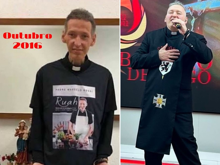 Padre Marcelo Rossi surpreende com foto de antes e depois: 'Depressão ...