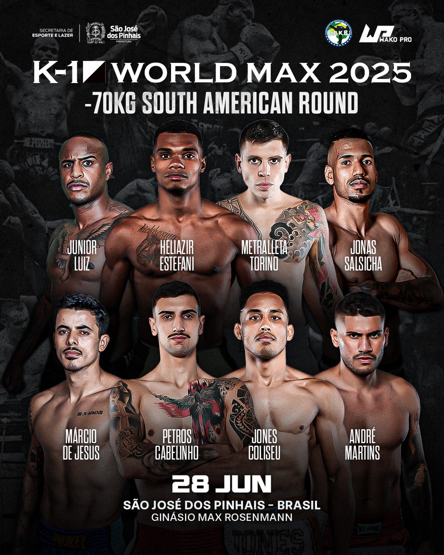 K-1 World Max retorna ao Brasil com tradicional GP de oito atletas