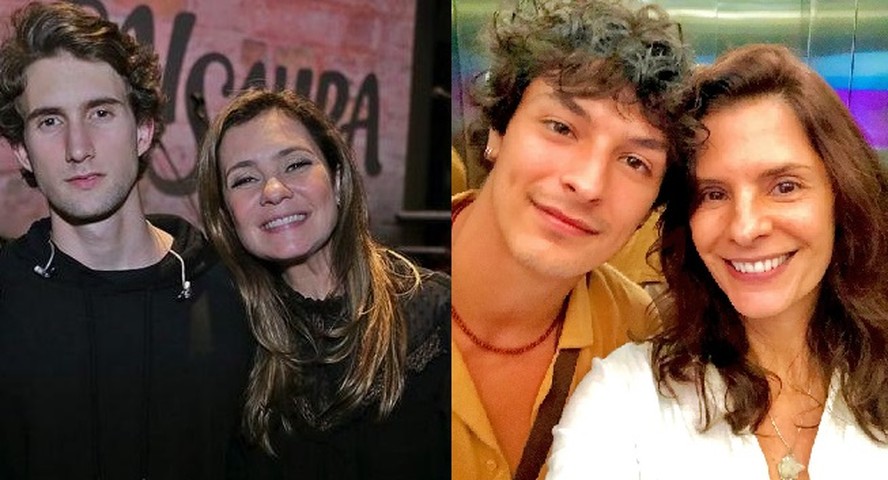 Novos galãs! Filhos de Adriana Esteves e Helena Ranaldi estão no remake ...