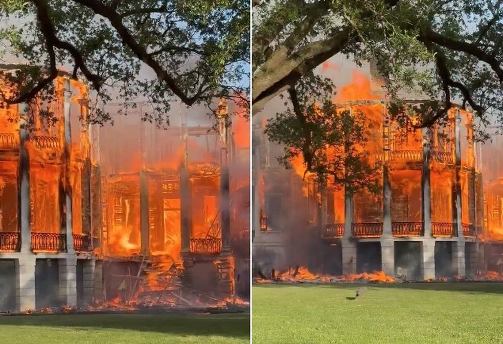 Maior mansão histórica do Sul dos EUA, com 165 quartos, é destruída por ...