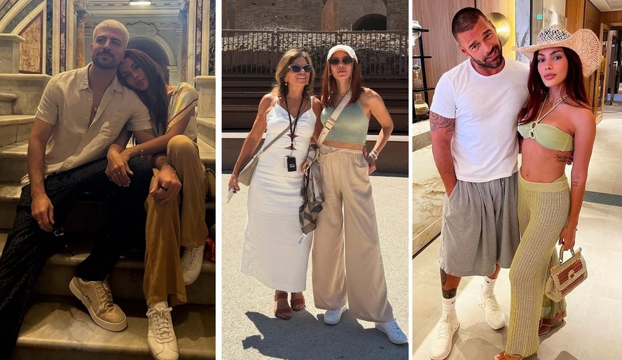 Anitta mostra férias com namorado, mãe e Ricky Martin; fotos