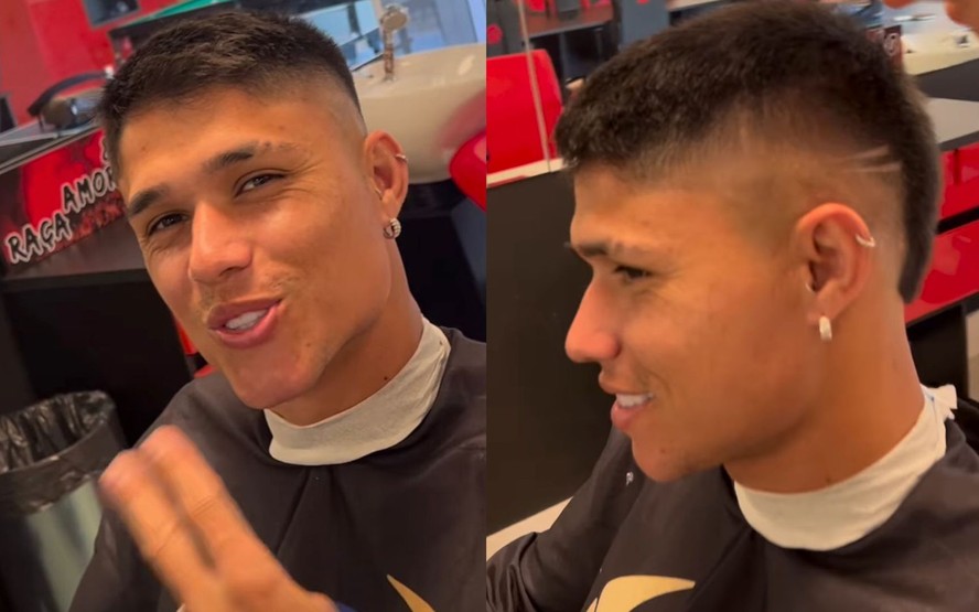 Luiz Araújo dá 'tapa no visual' para estreia pelo Flamengo nesta quarta ...