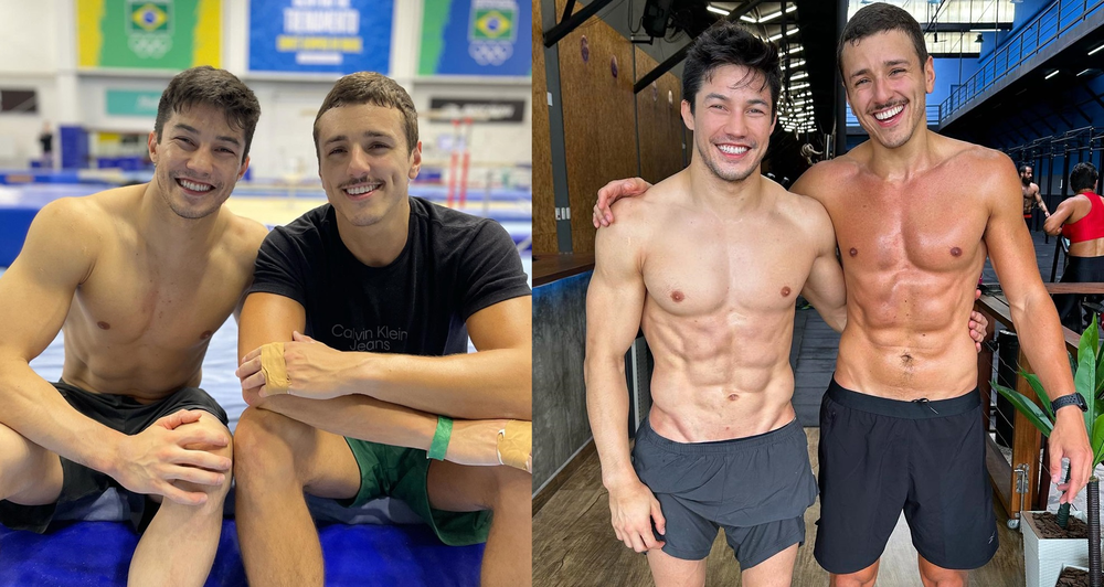 Arthur Nory ganha apoio do namorado em Paris após ser eliminado das Olimpíadas