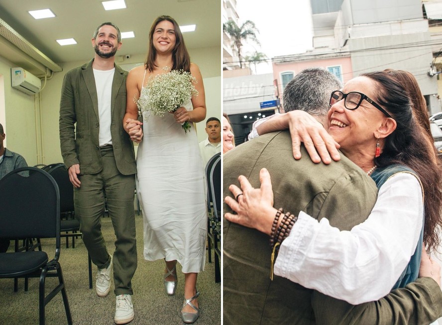 Filho de Lucélia Santos, Pedro Neschling se casa com chef de cozinha no Rio