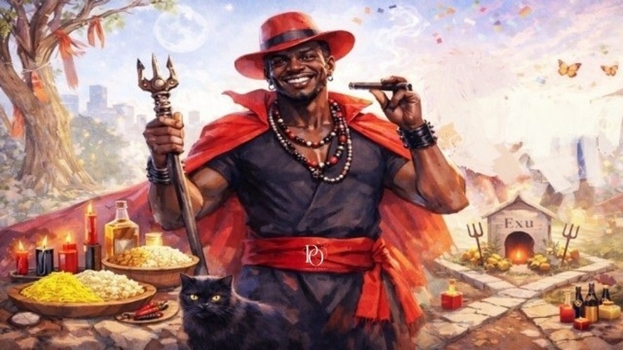 Antes de brincar, alegre Exu, o senhor da felicidade humana