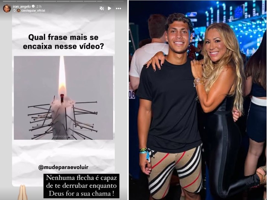 Iran Ângelo tem companhia do filho mais uma vez e publica indireta no ...
