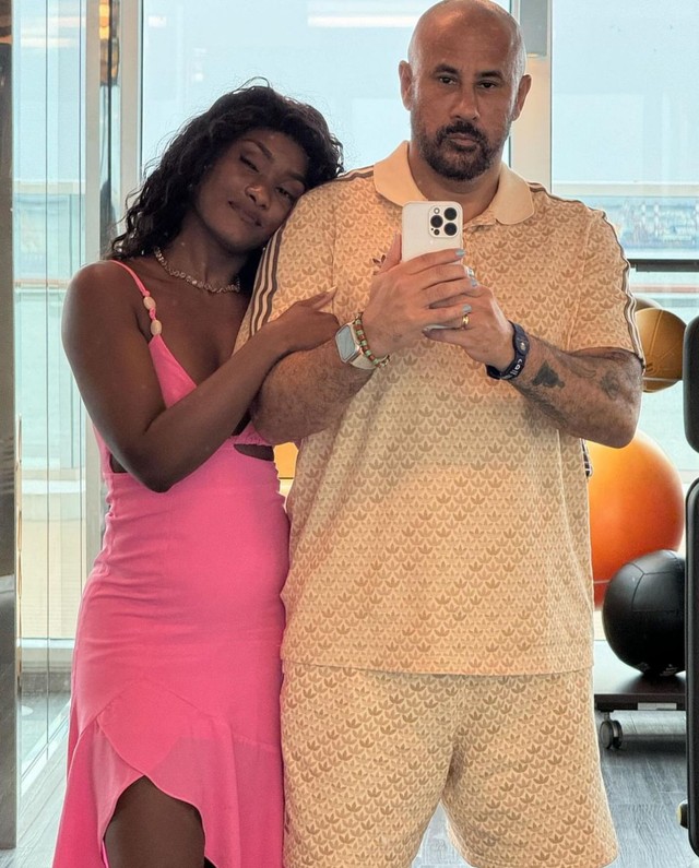 Erika Januza curte cruzeiro com o noivo, Jose Junior, do Afroreggae ...