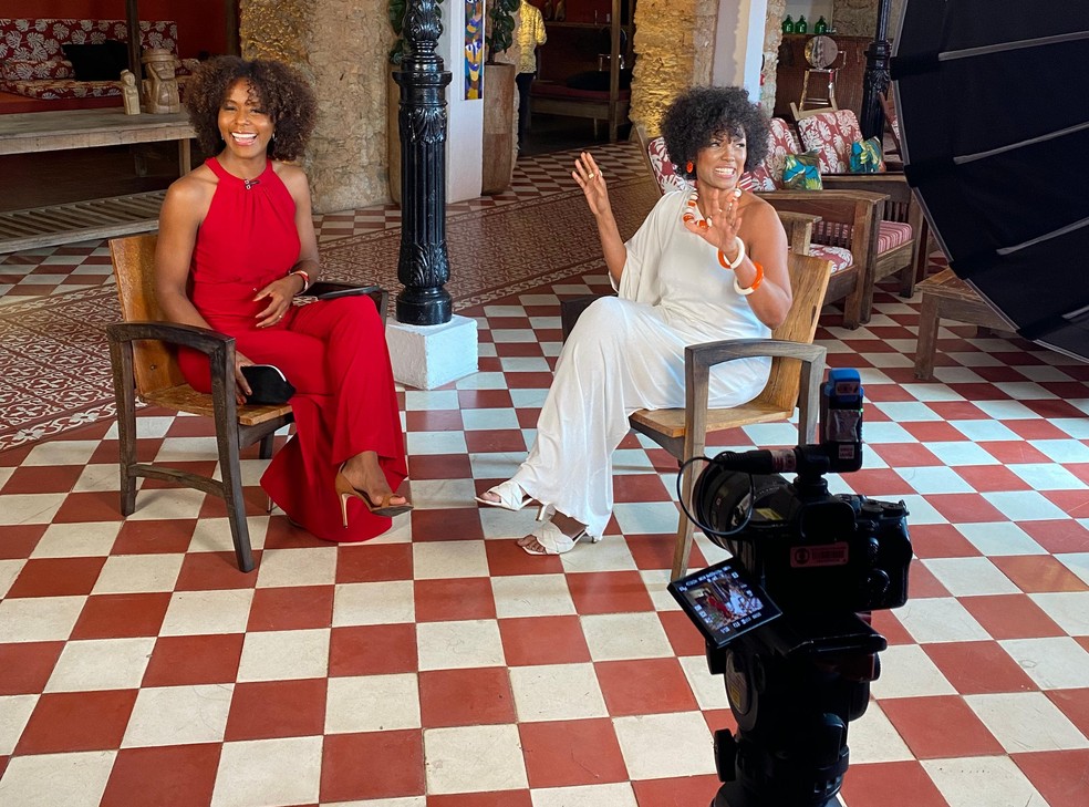 Maju Coutinho se emociona em entrevista com Isabel Fillardis: 'Até seu penteado eu imitava'