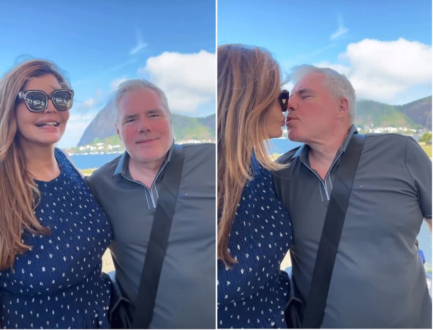 Em foto rara, Roberta Close surge em momento romântico com marido suíço ...