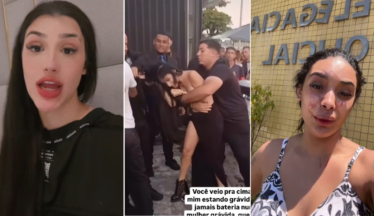 Grávida, Bia Miranda se envolve em briga com pancadaria na saída de ...