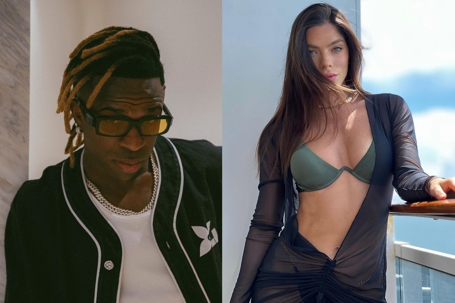 Vini Jr. é flagrado em clima de romance com influenciadora, ex-bailarina do Faustão, no show ...