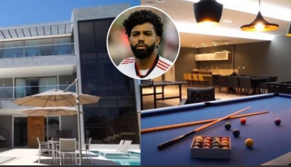 De folga, Gabigol inaugura salão de jogos de mansão no Rio após reforma