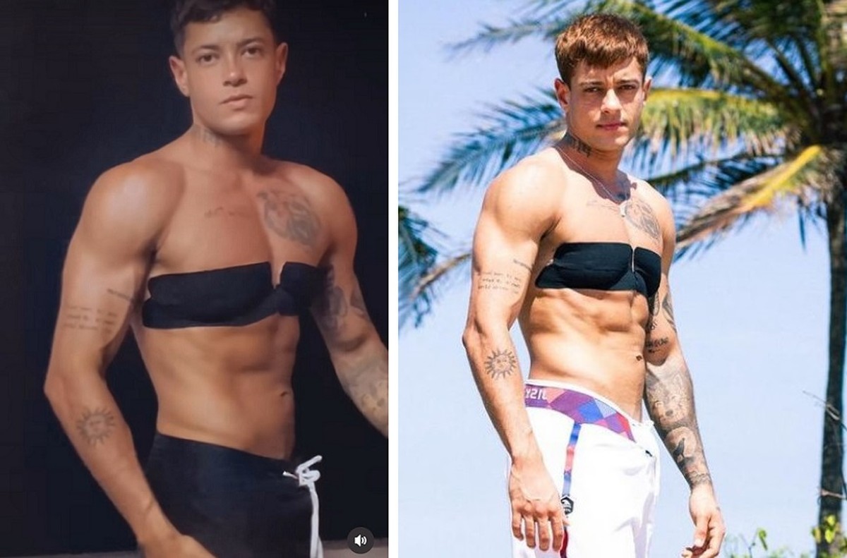 Cantor trans Nick Cruz faz ensaio com fita tape enquanto aguarda mastectomia