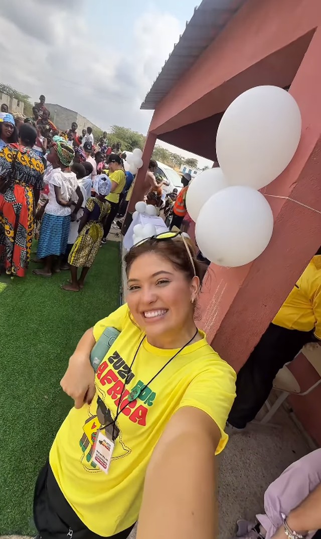 Em meio a rumores de affair com Gustavo Mioto, Mari Menezes realiza trabalho voluntário em Angola