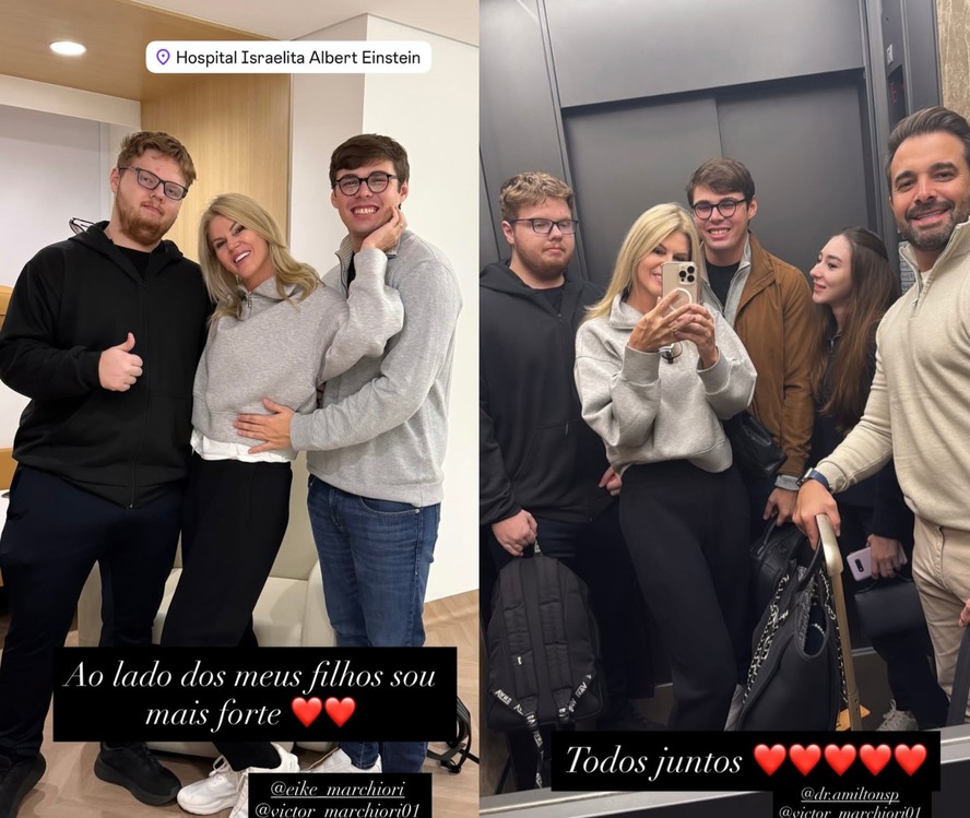 Val Marchiori inicia tratamento contra câncer de mama e tem apoio dos ...