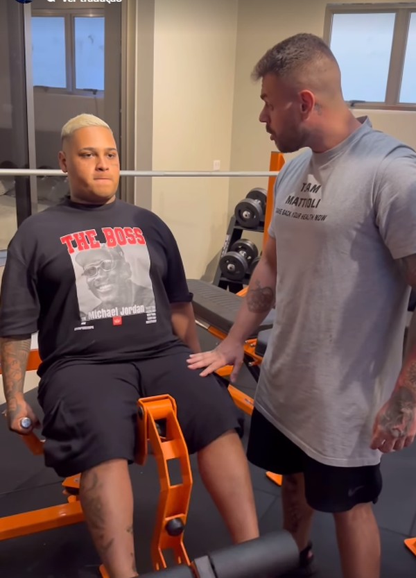 MC Ryan mostra treino durante processo de emagrecimento: 'Me achando o ...