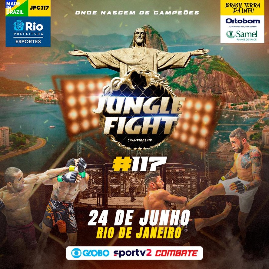 De volta ao Rio, Jungle Fight coloca dois cinturões em disputas