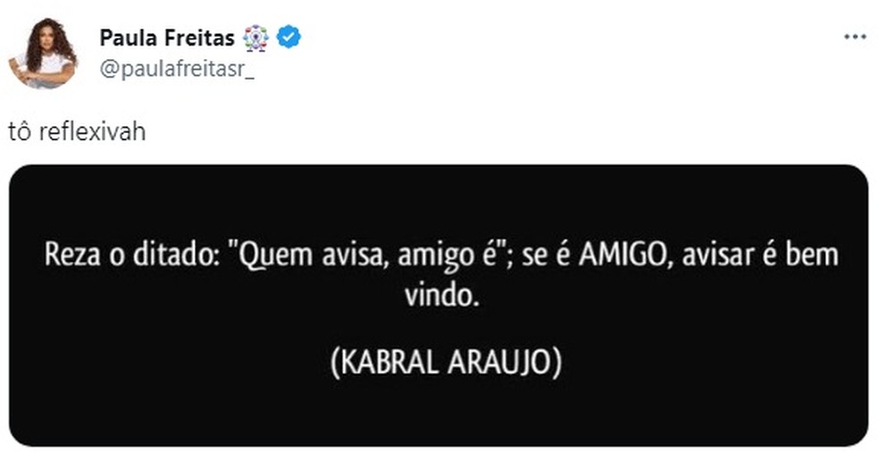Após fim de Gustavo e Key, Paula manda indireta e web relembra fala no ...