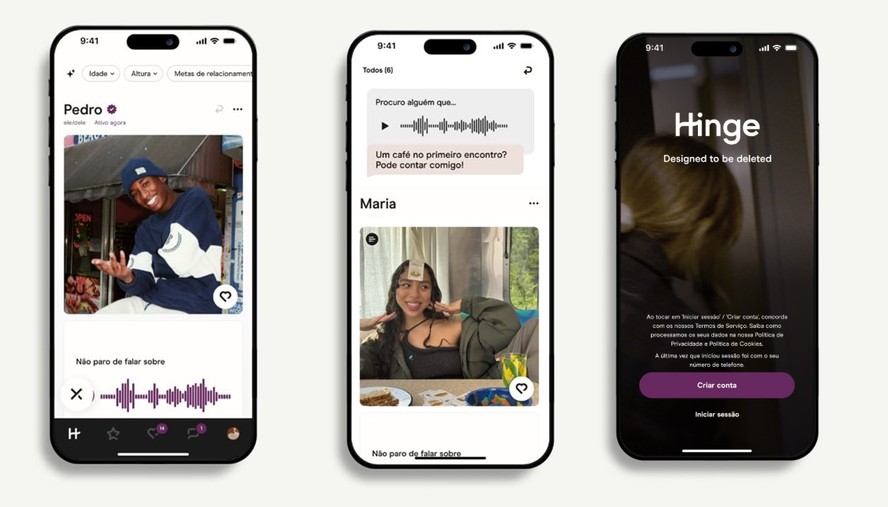 Hinge, aplicativo de relacionamento, chega ao Brasil; veja os diferenciais