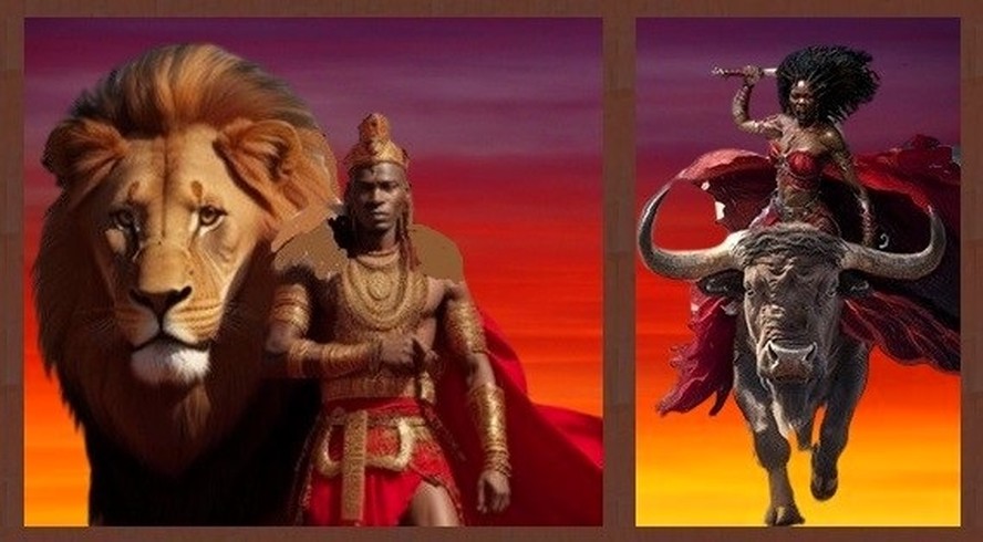 Xangô e a invencibilidade do leão: Yansã e o destemor do poderoso búfalo