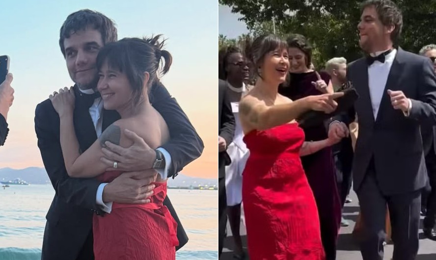 Wagner Moura posa agarradinho com a esposa, Sandra Delgado, nos bastidores em Cannes: saiba quem é