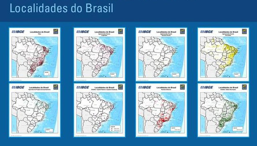 Após atualização de mapa, IBGE identifica 65 mil localidades a mais que ...