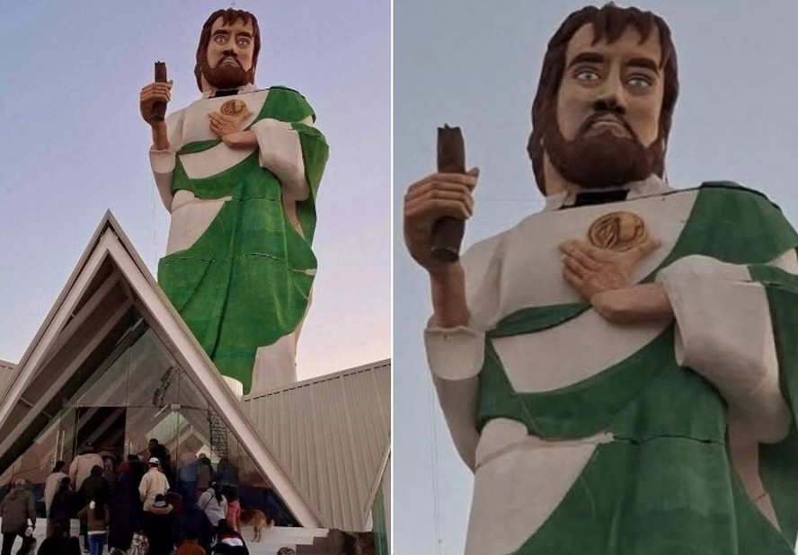 Estátua gigante de apóstolo de Jesus gera onda de críticas: personagem ...