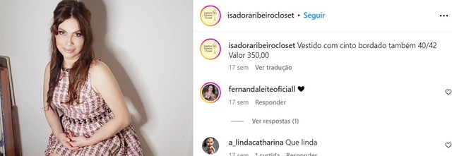 Musa da TV, Isadora Ribeiro vende na web roupas, joias e peças de seu ...