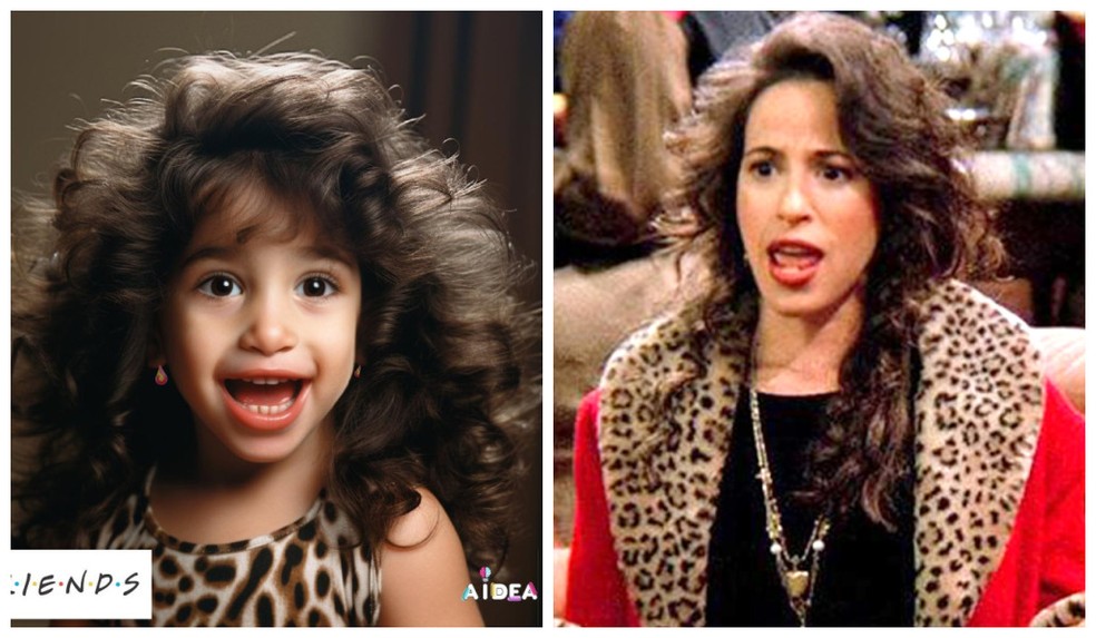 Como eram os personagens de 'Friends' crianças? Fotos criadas por IA ...
