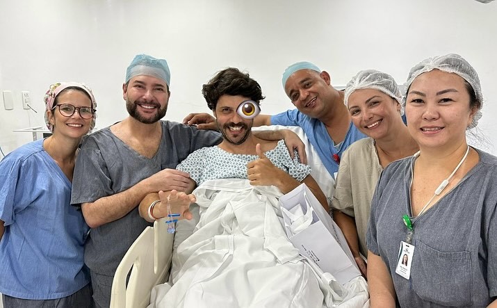 'Ficou bonitinho': Diogo Defante comemora cirurgia no olho e lembra ...