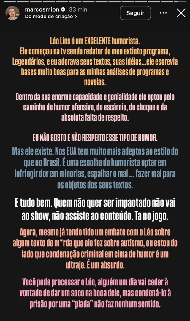 Condenado por piadas, humorista Leo Lins terminou namoro com ex-panicat ...