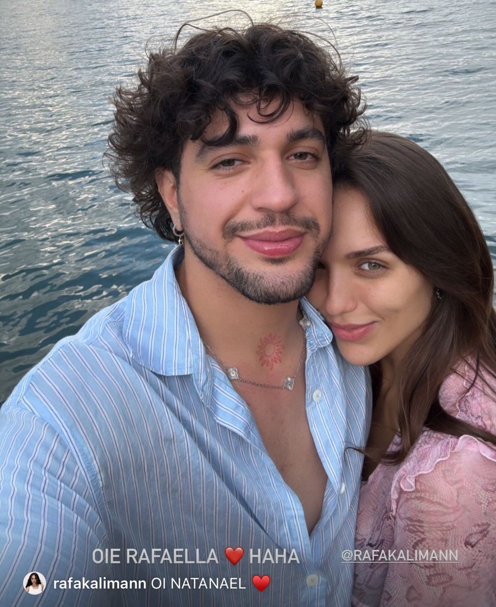 Agora namorados, Rafa Kalimann e Nattanzinho posaram juntos antes da fama