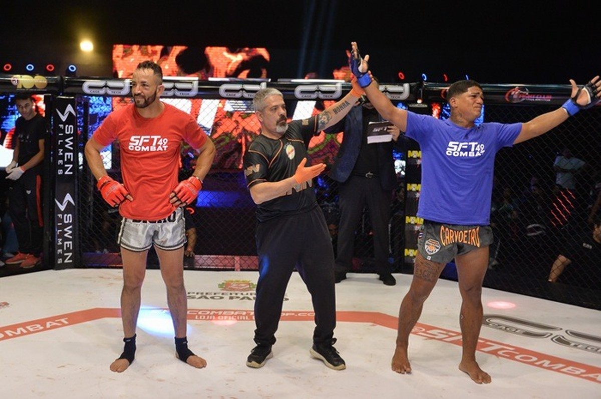 SFT Combat 57: Carvoeiro defende cinturão de Xtreme contra Aparecido