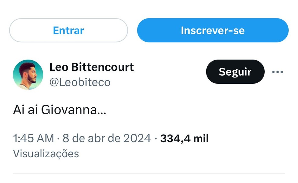 Giovanna, do 'BBB 24', e ex-galã de 'Malhação' Leonardo Bittencourt ...
